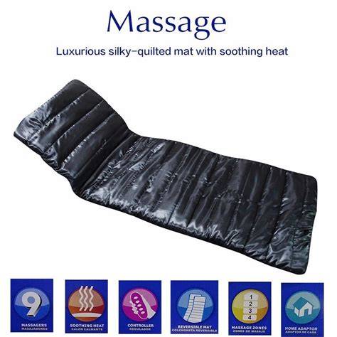 Back Massage Vibrating Mat With Heat Full Body Shi Vicedeal