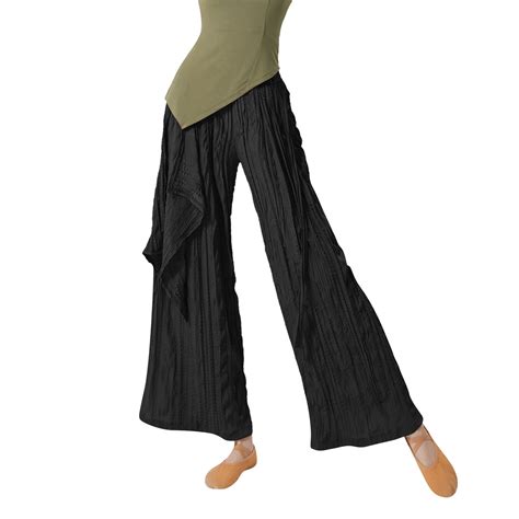 Prolriy Wide Leg Pants Woman Ballet Modern Dance Pants Classical Dance Trousers Straight Pocket