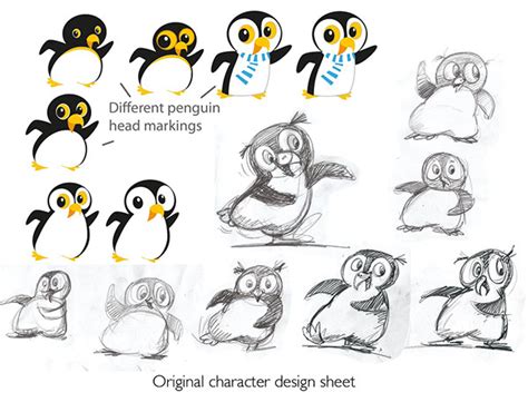 Penguin Character On Behance