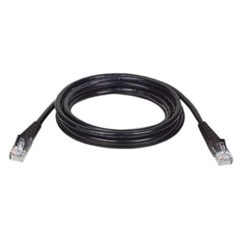 Cat5e 350mhz Snagless Molded Patch Cable Rj45 Mm Black 5 Ftn001 005