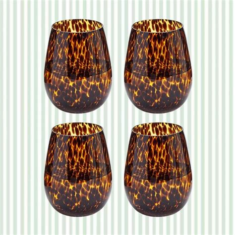 Tortoise Shell Glass Etsy