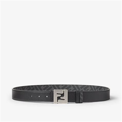 Squared Ff Belt Black Fendi International