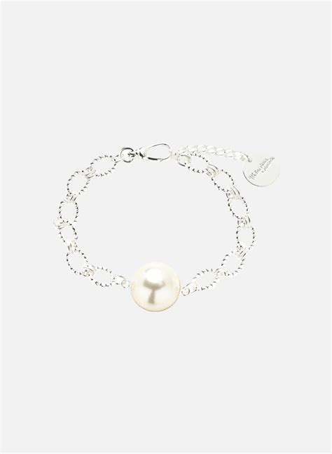 Monsieur Simone Bracelets Bracelet Perle Plaqué Argent NÉlya Femme Argent Sarenza France