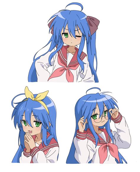 Nekokawa Isugi Izumi Konata Lucky Star Absurdres Commentary Request