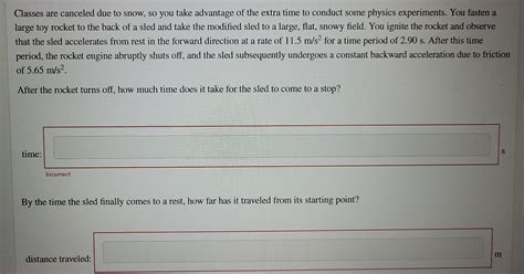 Solved Classes Are Canceled Due To Snow So You Take