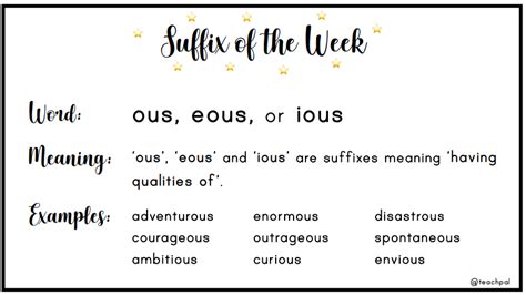 Prefix ‘micro Or ‘mini And Suffix ‘ous ‘eous Or ‘ious Of The