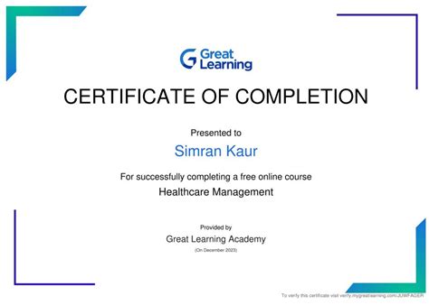 Healthcare Certificationcomplete Management Greatlearning Greatlearningacademy