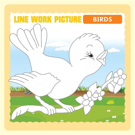 Premium Vector Line Work Bird