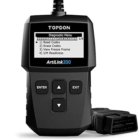 OBD2 Scanner TOPDON AL200 Car Code Reader, Auto Check Engine Light, Read & Erase Fault Codes, I ...