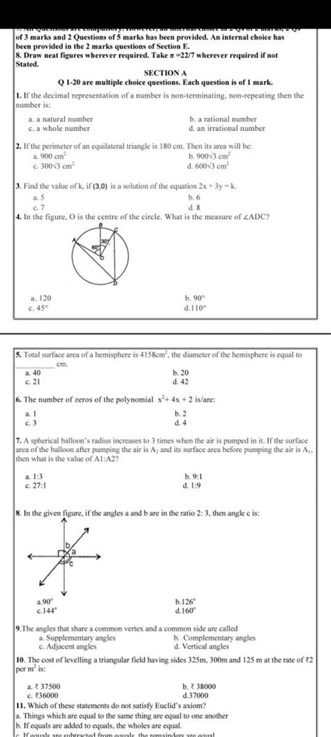 9the Angles That Share A Common Vertex And A Common Side Are Called