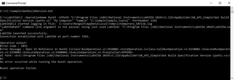 Solved Labview Cli Cant Execute Get Build Specification Version Path