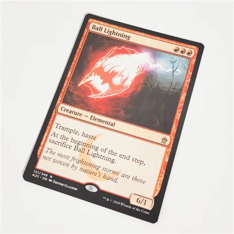 Mtg Card Ball Lightning Magic The Gathering Trading Card Game Red