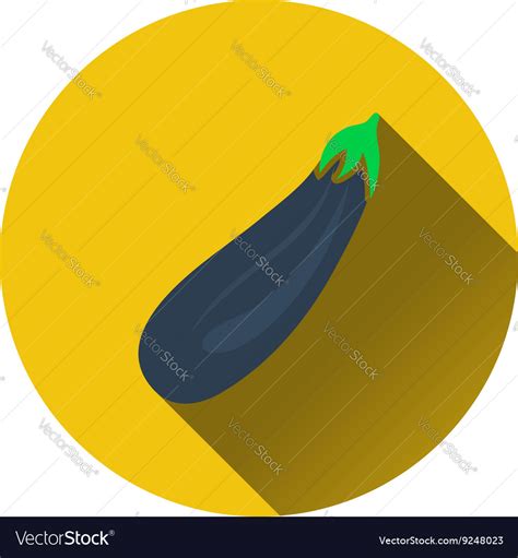 Eggplant Icon Royalty Free Vector Image Vectorstock