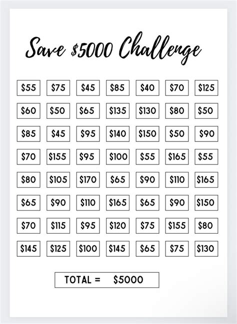 Money Saving Challenges Printable Printable Board Games