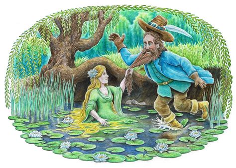Tom And Goldberrys First Meeting Art Print Fantasy Illustration J R