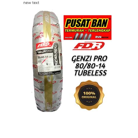 Jual Fdr Genzi Pro 8080 14 Tubeless Free Pentil Shopee Indonesia