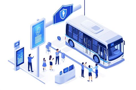 Bus Security System With People Depicted Premium Ai Generated Vector