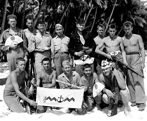 Goons Up Marines With Pacific Battle Trophies After