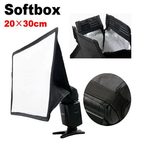 Softbox 20cm30cm Universal Foldable Flash Light Diffuser Softbox Soft