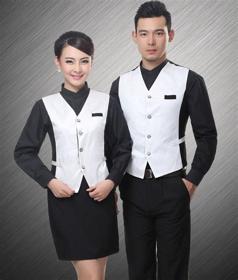 Designer Uniforms For Resort Staff Fancy Waiter Uniform Fitted