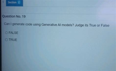 Section Question No Can I Generate Code StudyX