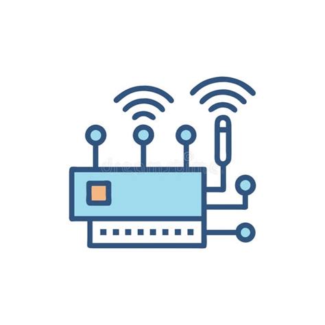Iot Gateway Icon For Connectivity Stock Image Illustration Of Search