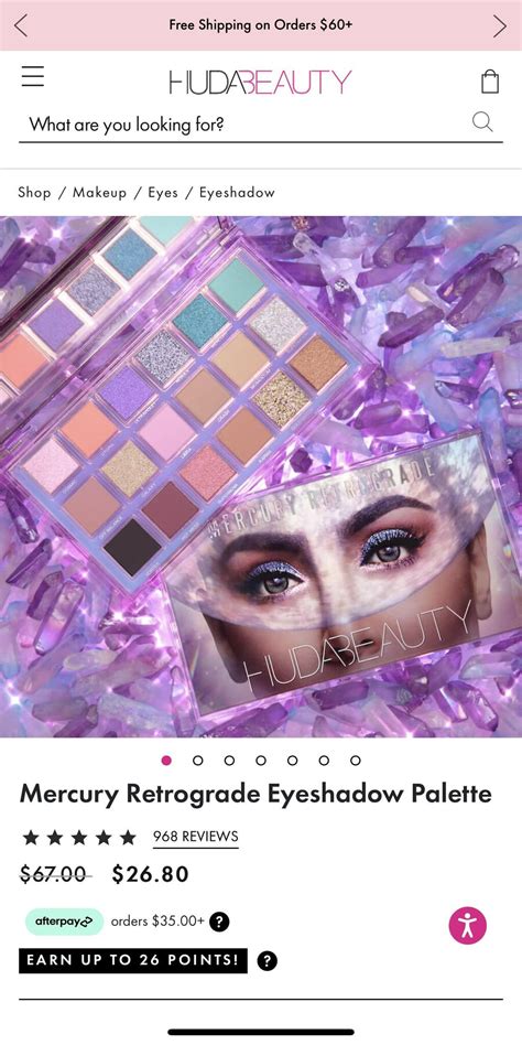 Huda Beauty Mercury Retrograde palette on sale for $26.80 on the Huda ...