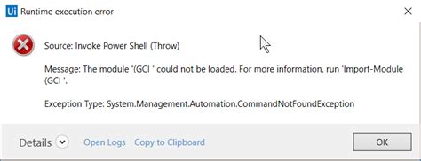 invoke powershell issues help uipath community forum