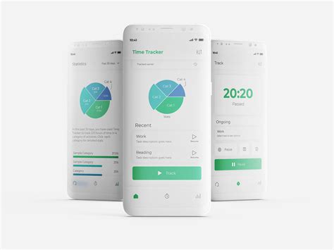 Time Tracker App UI On Behance Time Tracker App UI On Behance