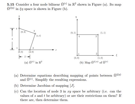 Consider a four node bilinear Ωˉ e in R shown Chegg
