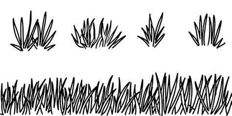 Premium Vector Doodle Sketch Style Of Grass Cartoon Hand Drawn Illustration For Concept Design
