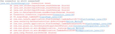 sockets socketexception connection reset stack overflow