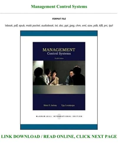 best [pdf] management control systems full pdf