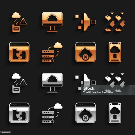Set Network Cloud Connection Data Stream Cloud Technology Data Transfer Failed Access Storage