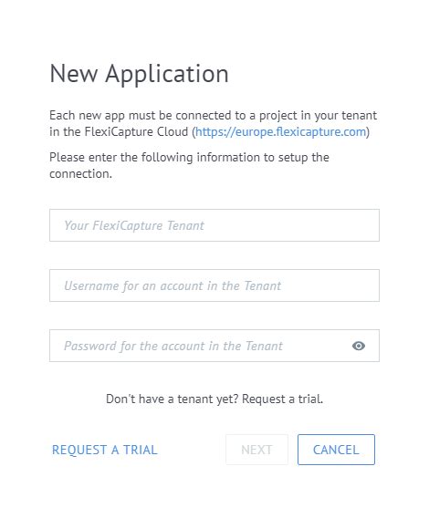 creating applications using the flexicapture rest api interface