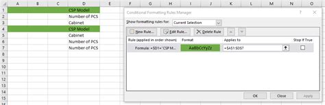 excel conditional formatting more text instances inside column or