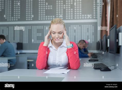 Babes Learning In Computer Lab Stock Photo Alamy