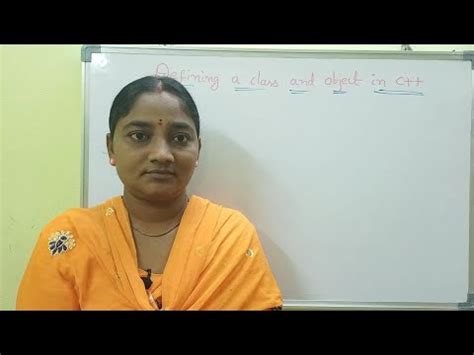 CPP Defining A Class And Object In C CPP Both In Telugu And English Telugu Scit