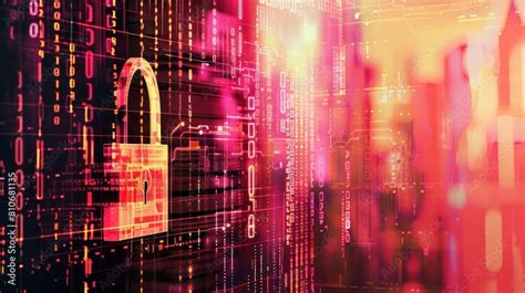 Cyber Security Personal Data Concept Abstract Technology Background