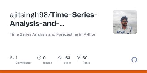 Time Series Analysis And Forecasting With Pythondatasetsinfomd At Master · Ajitsingh98time