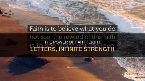 The Power Of Faith Eight Letters Infinite Strength Shunspirit