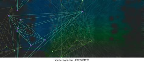 Abstract Node Network Background Image Stock Illustration 2269724995