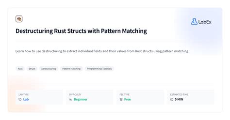 destructuring structs in rust rust programming tutorials labex