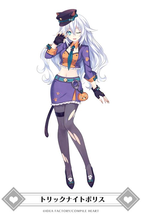 Black Heart Neptunia Mainichi Compile Heart Neptune Series Highres Girl Aqua Eyes
