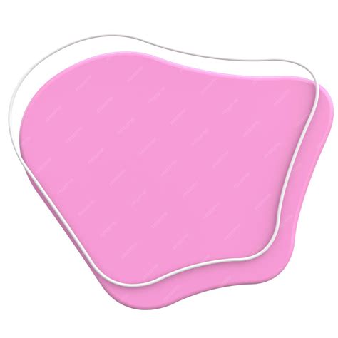 Premium Photo 3d Blob Abstract Text Box 3d Illustration