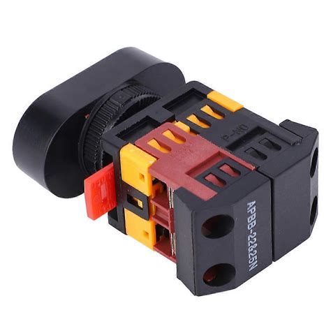 Apbb 22 25n Double Push Button Switch With Led Light Nonc Momentary Button Switch 24vdc