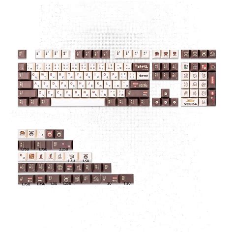 keycapus cherry profile dye sub pbt keycap set barbecue