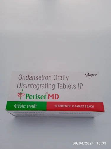 100mg Periset Md Ondansetron Tablet 10 Tablets At ₹ 125 Strip In Nagpur