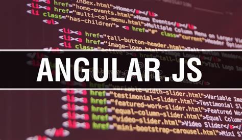 Angularjs Concept Illustration Using Code For Developing Programs And