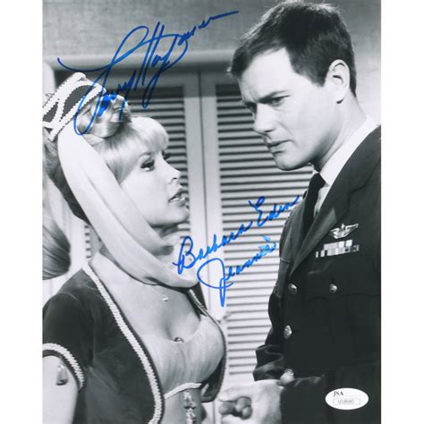 Barbara Eden And Larry Hagman Signed I Dream Of Jeannie 8x10 Photo